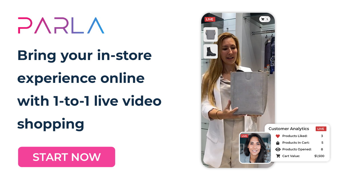 1-to-1 Live Video Shopping from Parla